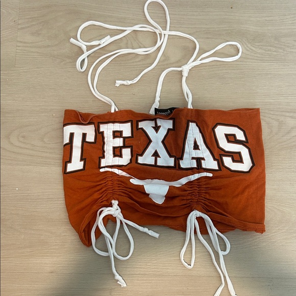 totally hype | Tops | Vintage Texas Burnt Orange Crop Top | Poshmark
